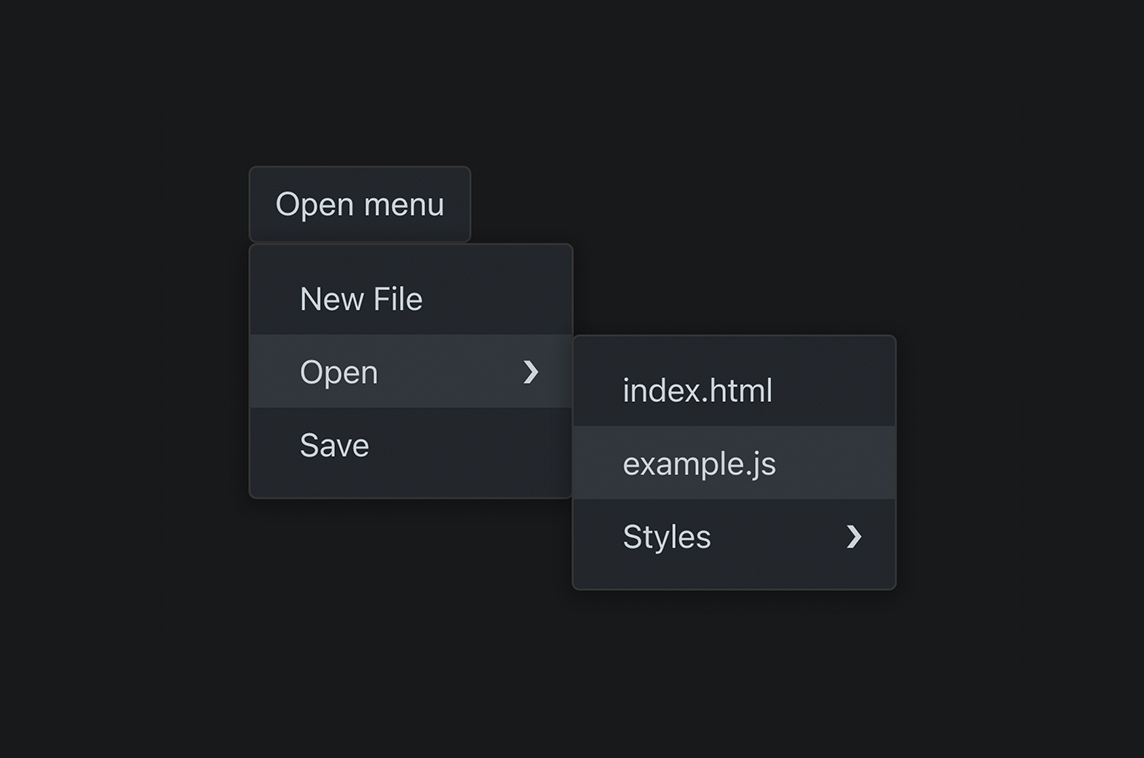 React Menu Menu Component Made With React js