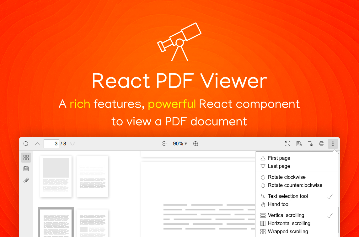 React PDF Viewer PDF File Viewer Made With React js