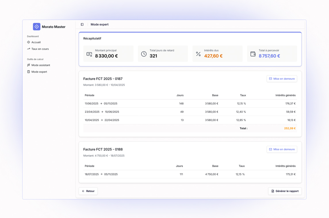 Morato Master - Interest Calculator - Made with Svelte